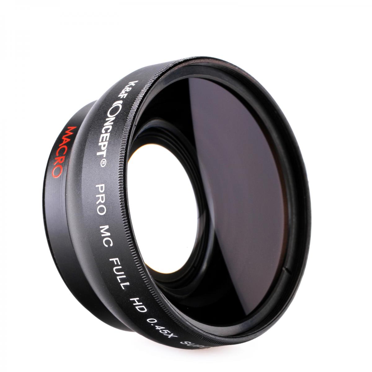58mm Fisheye Lens 0.45X HD Wide Angle with Macro Close Up - K&F Concept